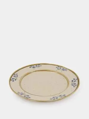 HOUSE OF CAPRICORN Hand-painted Lusitano Leaf Stoneware Dinner Plate