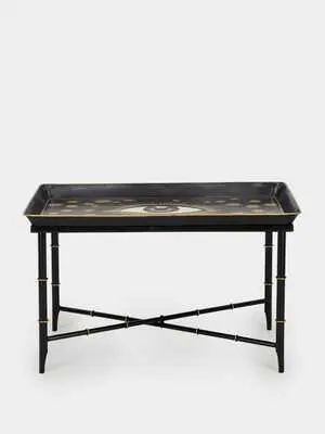 LES-OTTOMANS Celestial Eye Coffee Table - Black