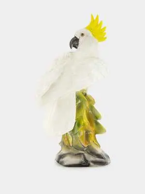 LES-OTTOMANS Ceramic Parrot Sculpture
