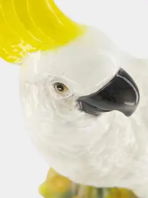 LES-OTTOMANS Ceramic Parrot Sculpture