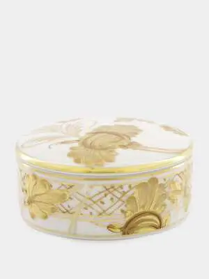 GINORI 1735 Aurum Scented Stone Box - White