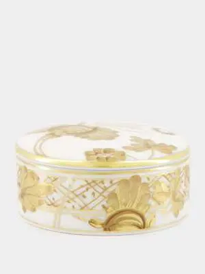 GINORI 1735 Aurum Scented Stone Box White