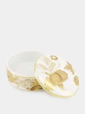 GINORI 1735 Aurum Scented Stone Box - White