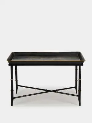 LES-OTTOMANS Chinoiserie Coffee Table - Black