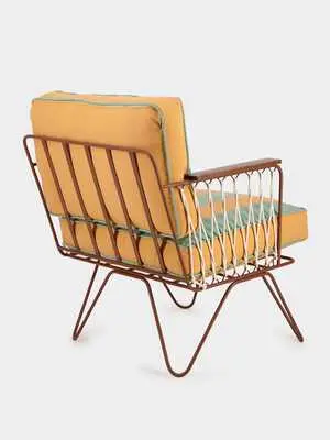 HONORÉ Striped Croisette Armchair