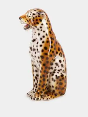 LES-OTTOMANS Large Leopard Sculpture - Multicolour