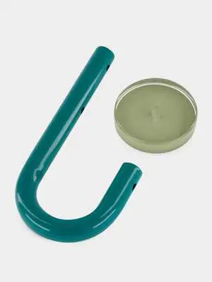 LAURENT BADIER Peacock And Green Acrylic Coat Hook