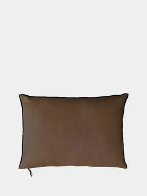 Maison De Vacances Vice Versa Washed Linen Crepe Cushion - Brown
