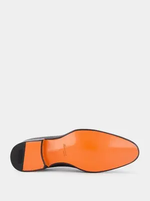 Santoni Leather Oxford Shoes - Brown