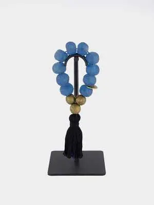 STUDIO JULIA ATLAS Prayer Bead Artwork With Display Stand - Multicolour