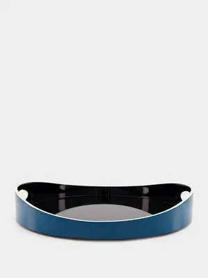 MAISON SARAH LAVOINE Basile Lacquered Tray - Blue