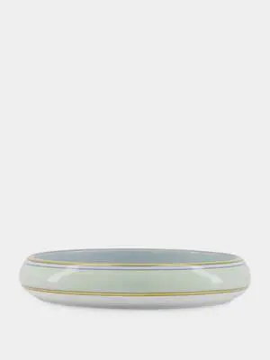 GINORI 1735 Porcelain Diva Round Tray - Green