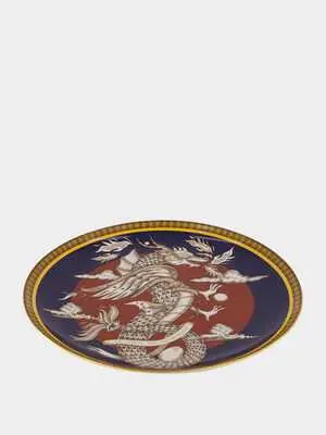 La DoubleJ The Dragon Decorative Plate - Multicolour