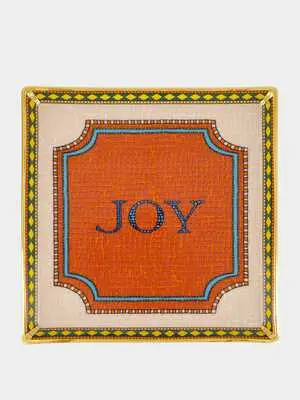 La DoubleJ Mini Porcelain Joy Tray - Orange