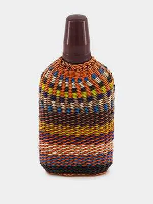 All Origine Woven Glass Flask - Multicolour