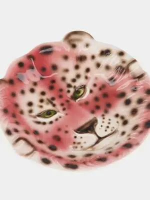LES-OTTOMANS Ceramic Tiger Ashtray