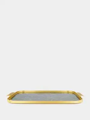 KAYMET Gold And Marble Tray