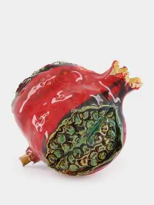 Studio Bongard Medium Pomegranate Sculpture - Red