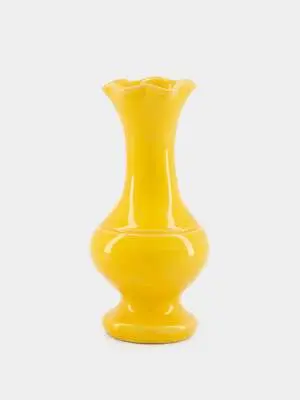 CASA LOPEZ Ceramic Soliflore Vase - Yellow