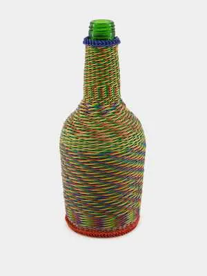 All Origine Woven Glass Flask - Multicolour
