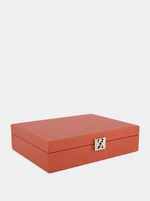 Hector Saxe Paris Brick Leather Poker Set