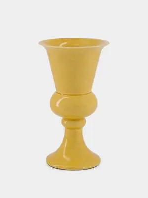 HOUSE OF CAPRICORN Florbela Ceramic Small Vase - Yellow