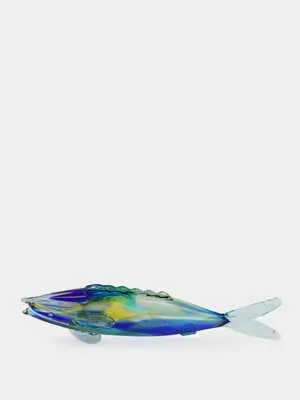 All Origine Glass Fish Sculpture - Multicolour