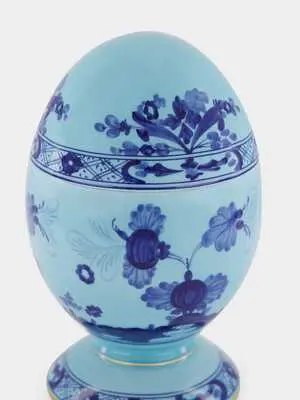 GINORI 1735 Oriente Italiano Iris Large Egg - Blue