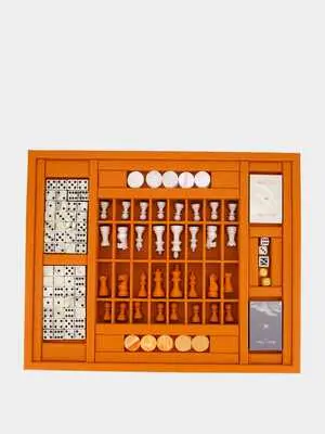 Hector Saxe Paris Leather Multi-game Box