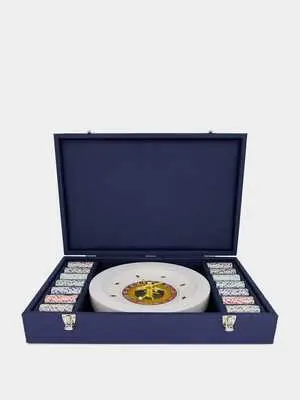 Hector Saxe Paris Roulette Leather Set - Blue