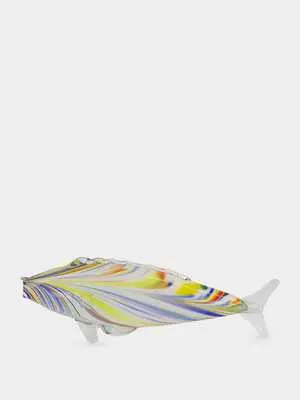 All Origine Glass Fish Sculpture - Multicolour