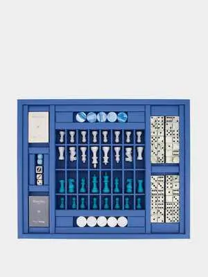 Hector Saxe Paris Limoges Leather Multi-game Box