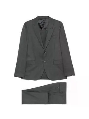 LARDINI Button-fastening Suit - Grey