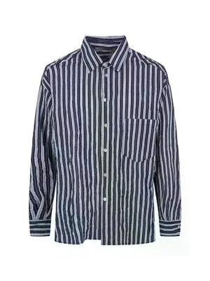 NUUR Striped-pattern Pocket Shirt
