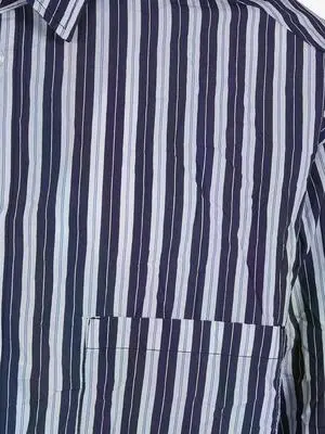 NUUR Striped-pattern Pocket Shirt