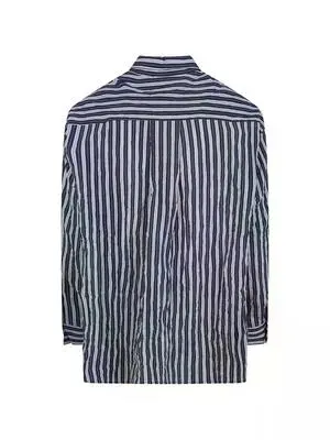 NUUR Striped-pattern Pocket Shirt