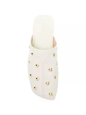 Chloé Rita Studded Mules - Neutrals