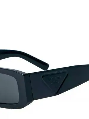 Prada Rectangle Frame Sunglasses With Triangle Logo