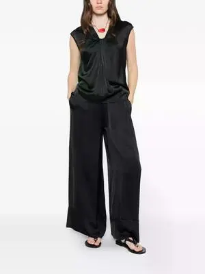 Dixie Sleeveless Twist Front Blouse - Black