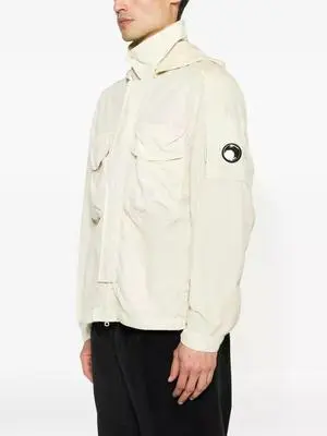 C.P. COMPANY Hooded Overshirt - Neutrals