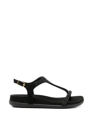Unisa Embellished Leather Sandals With Buckle Fastening
