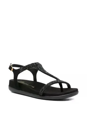 Unisa Embellished Leather Sandals With Buckle Fastening
