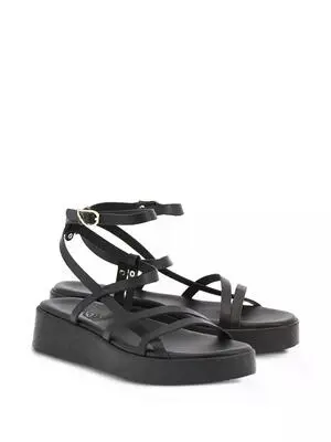 ANCIENT GREEK SANDALS Stiliani Leather Platform Sandals