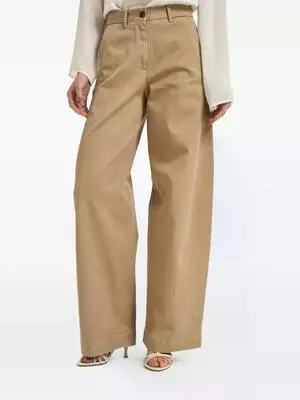 NINE:INTHE:MORNING Wide-leg Trousers - Neutrals