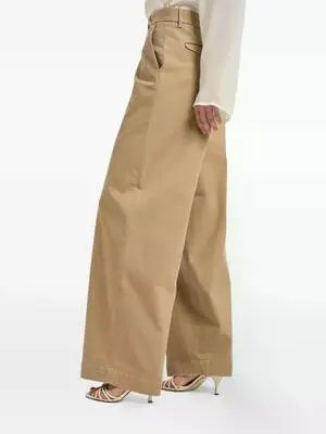 NINE:INTHE:MORNING Wide-leg Trousers - Neutrals