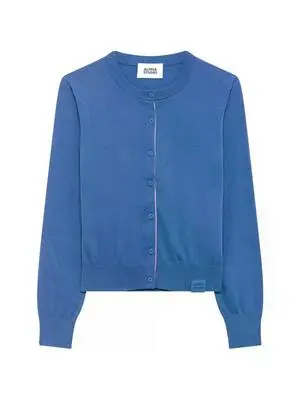 Alpha Studio Button Knitwear Cardigan - Blue