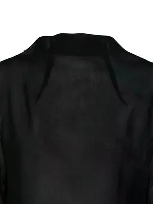 AMOMENTO Knotted Collar Top