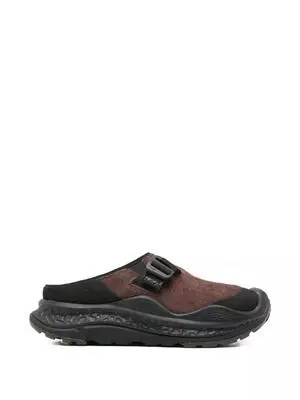 HOKA® Ora Primo Ext Buckle Suede Mules - Brown
