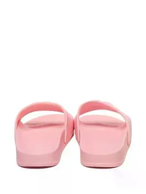 Pinko Logo-detail Slip-on Slides - Pink