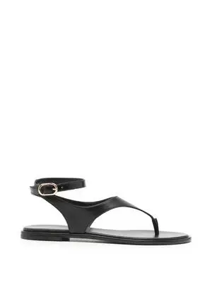 STUART WEITZMAN Marley Flat Sandals - Black
